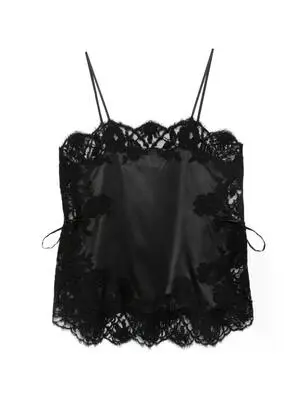 Dolce & Gabbana Lace-trim Silk Camisole Top