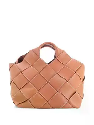 Loewe Woven Basket Bag Leather Small Tote Bag
