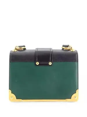 Prada Cahier Leather And Saffiano Leather Small Crossbody Bag