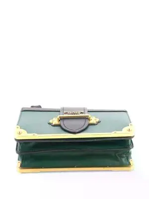 Prada Cahier Leather And Saffiano Leather Small Crossbody Bag
