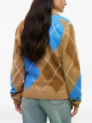 Tommy Hilfiger Argyle-pattern Polo-collar Sweater