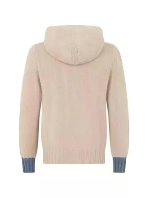 Fedeli Argyle Cashmere Hoodie - Neutrals