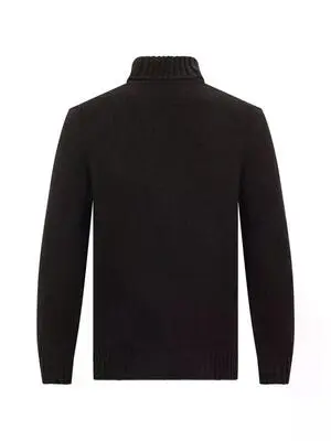 Fedeli Roll-neck Cashmere Sweater - Brown