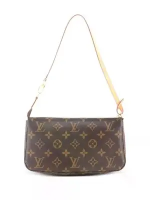 LOUIS VUITTON Pochette Accessoires Nm Monogram Canvas Clutch Bag - Brown