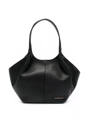 ALEXANDER SMITH Medium Rachel Leather Tote Bag - Black
