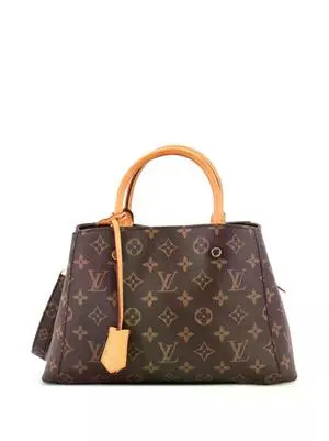 LOUIS VUITTON Montaigne Handbag Monogram Canvas Bb Satchel - Brown
