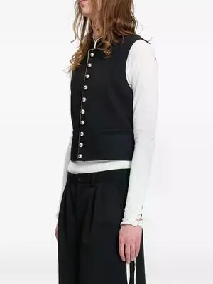 ANN DEMEULEMEESTER Pinstripe Button-up Waistcoat