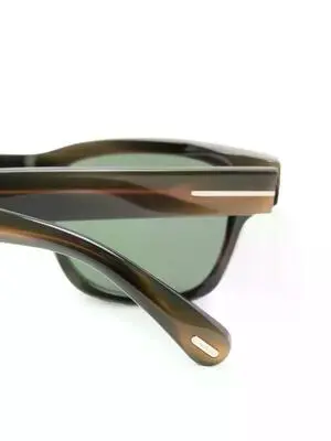 TOM FORD T-logo Rectangle-frame Sunglasses