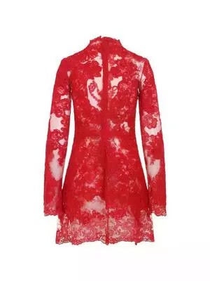 Ermanno Scervino Lace Bow-detail Mini Dress