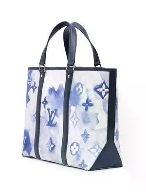 LOUIS VUITTON 2021-2026 Monogram Watercolor Weekend Tote Pm Satchel