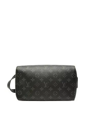 LOUIS VUITTON 2010-2026 Monogram Eclipse Dopp Kit Clutch Bag - Black