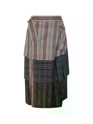 VIVIENNE WESTWOOD Check-print Layered Skirt