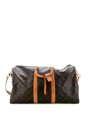 LOUIS VUITTON Keepall Bandouliere Bag Monogram Canvas 45 Travel Bag - Brown