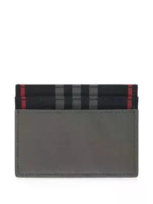 Burberry Check-print Wallet - Grey