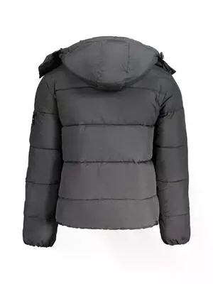 Calvin Klein Logo-print Hooded Quilted Jacket