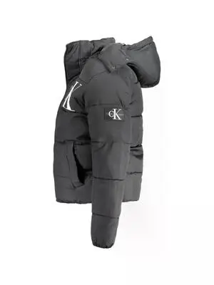 Calvin Klein Logo-print Hooded Quilted Jacket