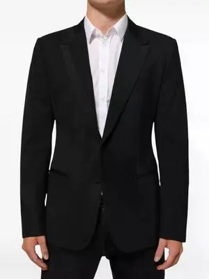 Dolce & Gabbana Peak-lapels Wool Blazer - Black