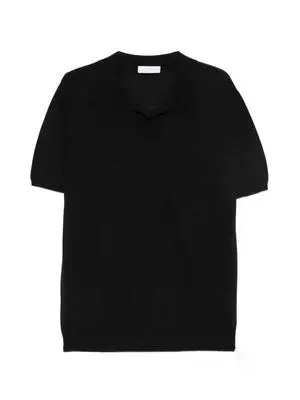 DIKTAT V-neck T-shirt - Black