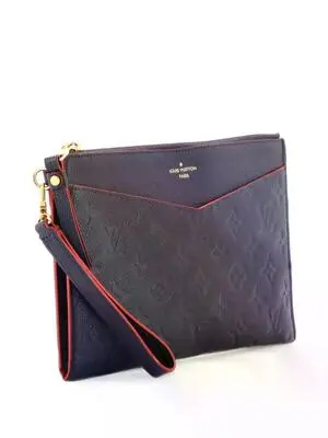 LOUIS VUITTON Pochette Melanie Monogram Empreinte Leather Mm Clutch Bag