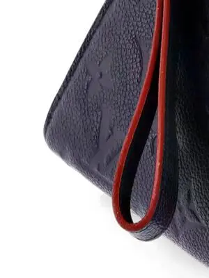 LOUIS VUITTON Pochette Melanie Monogram Empreinte Leather Mm Clutch Bag - Blue