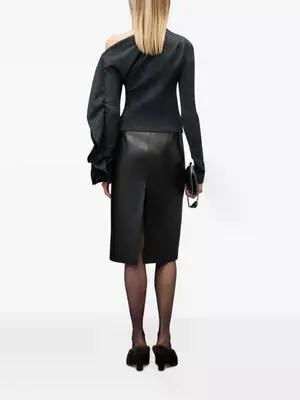 Alexander Wang Asymmetric Drape Top - Grey