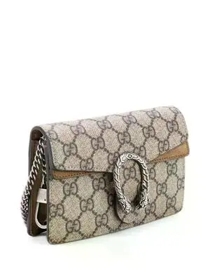 Gucci Dionysus Bag Gg Coated Canvas Super Mini Crossbody Bag