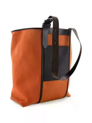 Hermès Etriviere Pocket Toile And Leather 27 Tote Bag