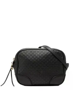 Gucci 2000-2015 Microguccissima Bree Crossbody Bag - Black