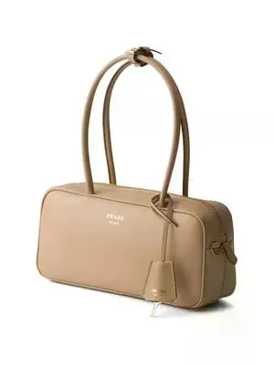 Prada Medium Leather Top-handle Bag - Neutrals