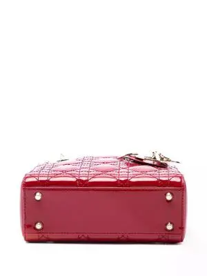 Dior 2018 Mini Patent Cannage Lady Satchel