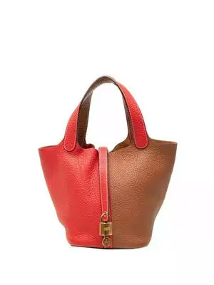 Hermès 2020 Clemence Picotin Lock 18 Casaque Handbag - Brown