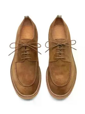 Officine Creative History Suede Apron-toe Derby Shoes