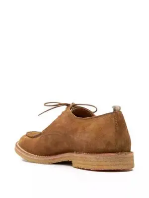 Officine Creative History Suede Apron-toe Derby Shoes