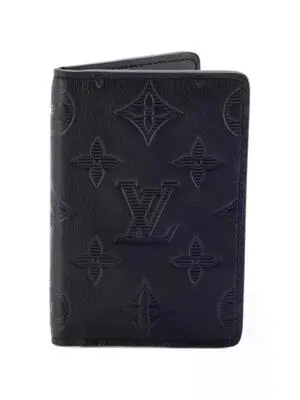 LOUIS VUITTON Pocket Organizer Monogram Shadow Leather Card Holder