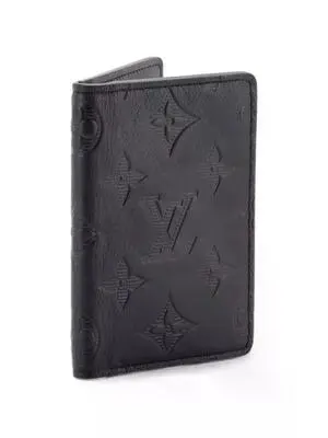 LOUIS VUITTON Pocket Organizer Monogram Shadow Leather Card Holder