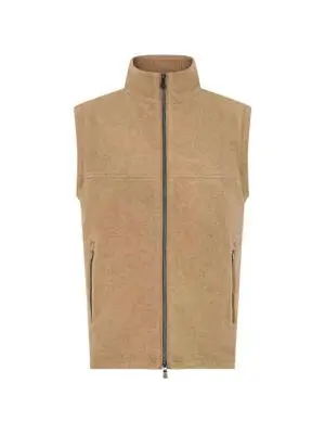 Fedeli Zip-up Cashmere Gilet - Neutrals