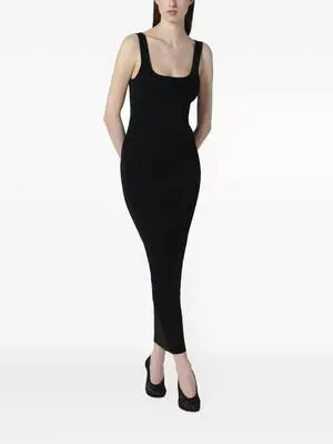 ENTIRE STUDIOS Square-neck Knit Midi Dress