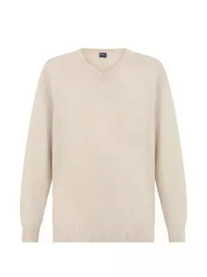 Fedeli V-neck Cashmere Sweater - Neutrals