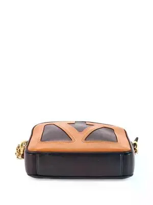 Valentino Garavani Viva Superstar Chain Leather Small Crossbody Bag - Black