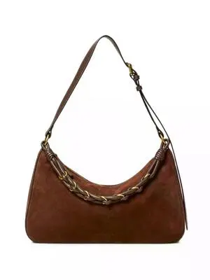 TWINSET Braided-chain Suede Shoulder Bag