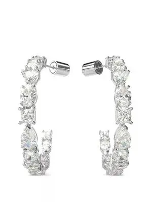 SWAROVSKI Mesmera Crystal-embellished Hoop Earrings - Silver