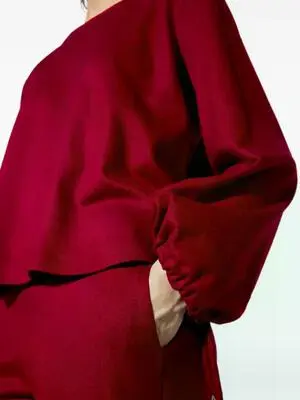 Liviana Conti Elasticated-cuff Long-sleeve Sweater