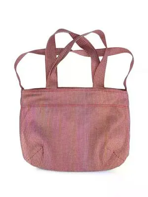 LITT' Gingham Frayed-check Tote Bag