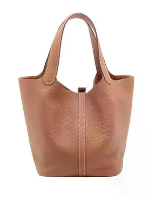 Hermès 2024 Clemence Picotin Lock 22 Handbag - Brown