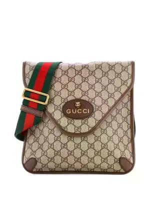 Gucci Neo Vintage Envelope Messenger Gg Coated Canvas Medium Crossbody Bag - Brown
