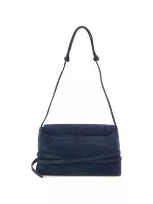 LIFFNER Buckle-detail Suede Shoulder Bag - Blue