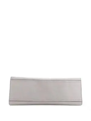 Gucci Gg Marmont Top Handle Bag Leather Small Satchel - Grey