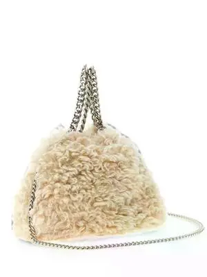 Stella McCartney Mini Falabella Shearling-effect Tote Bag