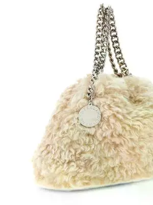 Stella McCartney Mini Falabella Shearling-effect Tote Bag