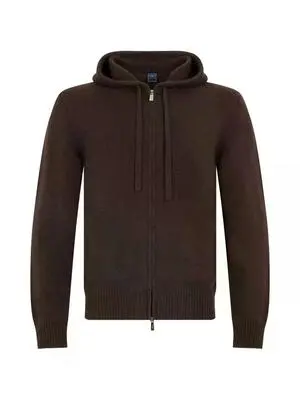 Fedeli Zip-up Hoodie - Brown